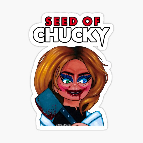 "Glen Glenda Seed of Chucky " Sticker for Sale by Zenpaistudios | Redbubble