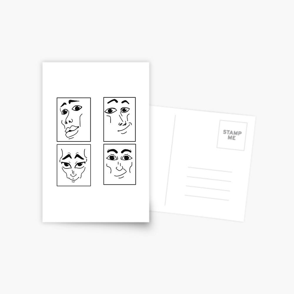 "roblox man face meme" Sticker for Sale by KunBAArtWork | Redbubble