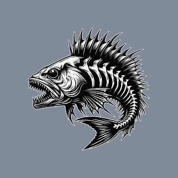 "Weird Looking Fish - Best Fishbone Fishing Graphic" Sticker for Sale ...