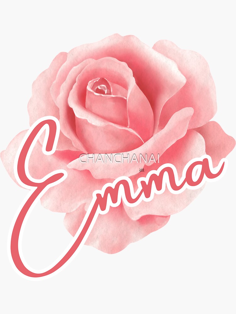 "Top 10 used women's personal names: EMMA" Sticker for Sale by ...