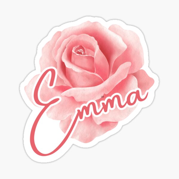 "Top 10 used women's personal names: EMMA" Sticker for Sale by ...