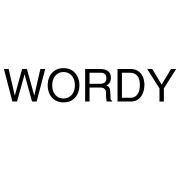 "Wordy Wordsmith" Sticker for Sale by Starving Artist | Redbubble