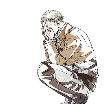 "erwin sad" Sticker for Sale by MarciaGfxt | Redbubble