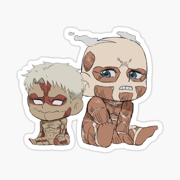 "Colossal Titan " Sticker for Sale by MarciaGfxt | Redbubble