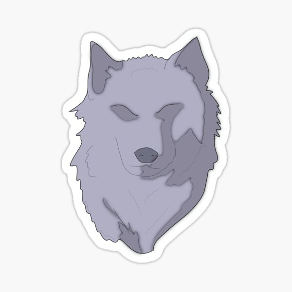"Grey wolf" Sticker for Sale by Hedon77 | Redbubble