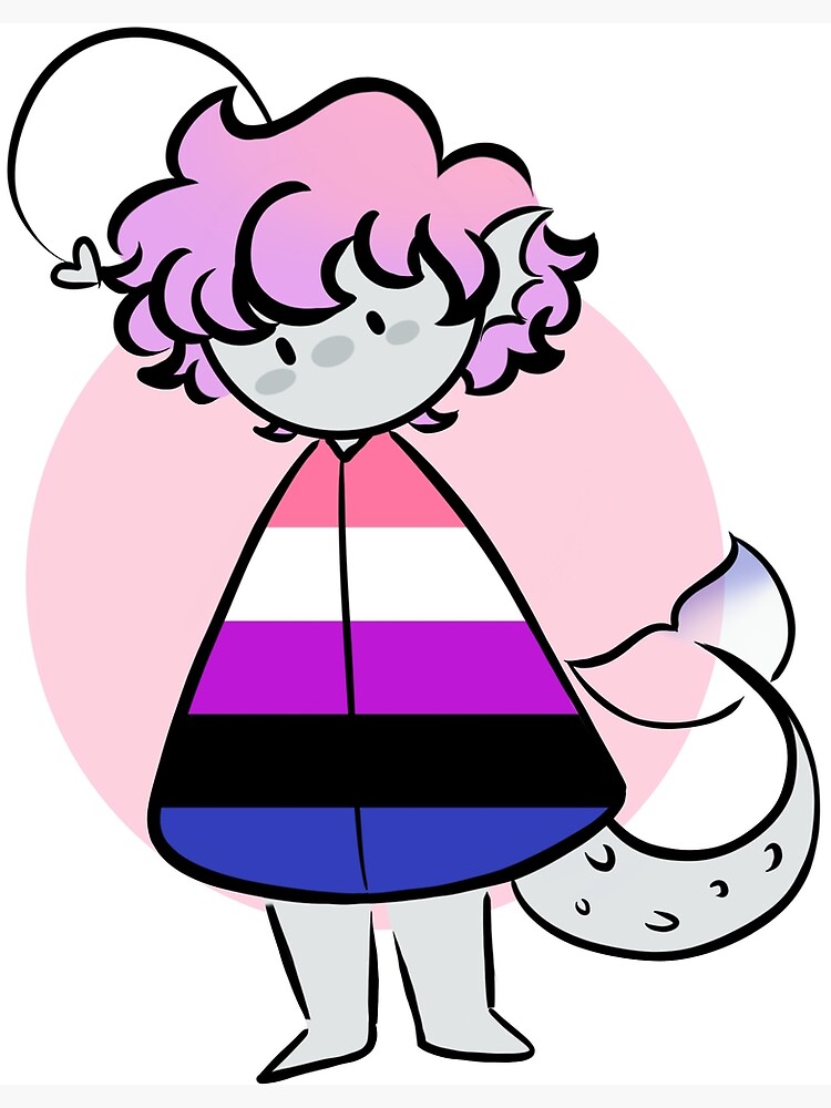 "Genderfluid " Art Print for Sale by Rainb0w-S0da | Redbubble