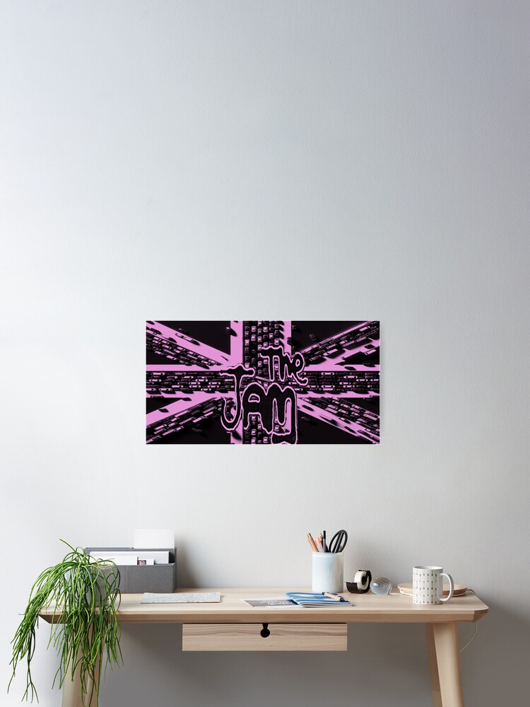 "The Jam Union Jack Flag Pink Glow" Poster for Sale by JOSIALOGAN ...
