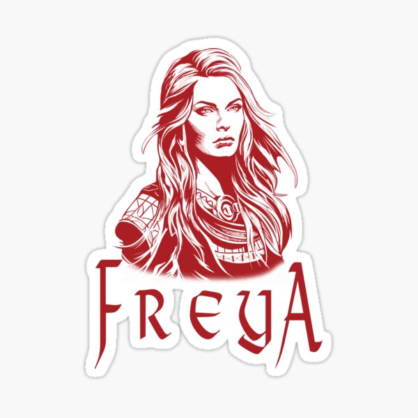 "Freya Viking God" Sticker for Sale by John MacPherson Allan | Redbubble