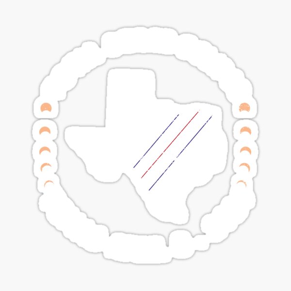 "The Path Solar Eclipse 2024 Interactive Map Texas Eclipse" Sticker for ...