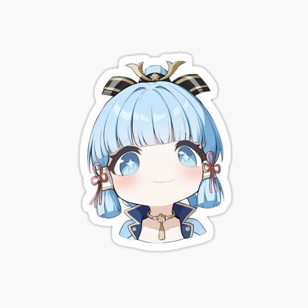 "Kamisato Ayaka Wide Face Meme | Genshin Impact" Sticker for Sale by ...