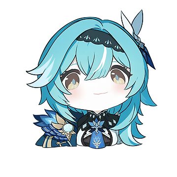 "Eula Wide Face Meme | Genshin Impact" Sticker for Sale by Shixbt ...