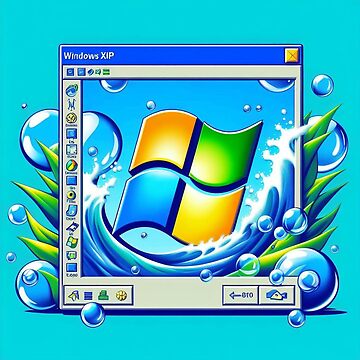 "Frutiger Aero Windows Classic Pop-up Window Retro Vintage" Sticker for ...