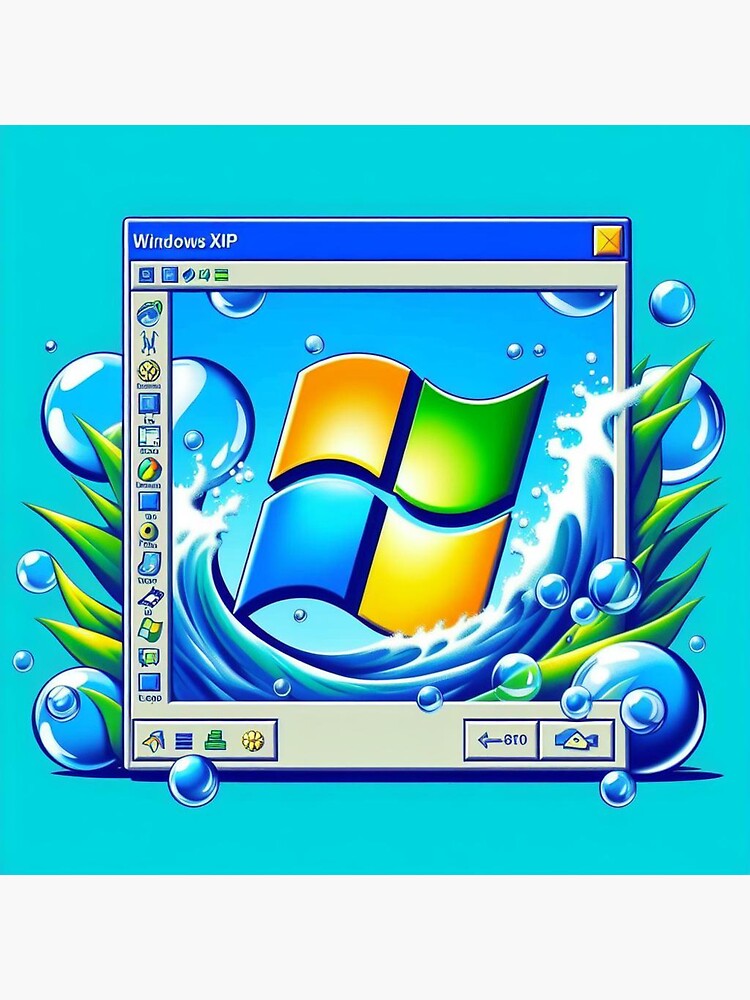 "Frutiger Aero Windows Classic Pop-up Window Retro Vintage" Sticker for ...