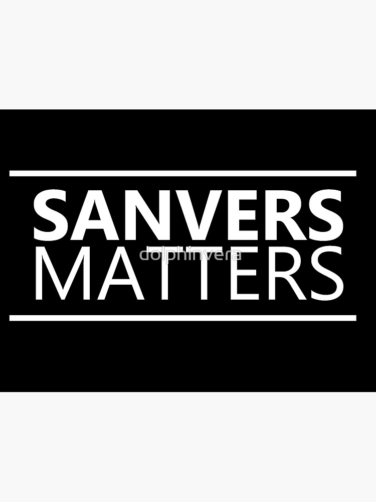"Sanvers Matters - BLACK " Sticker by dolphinvera | Redbubble