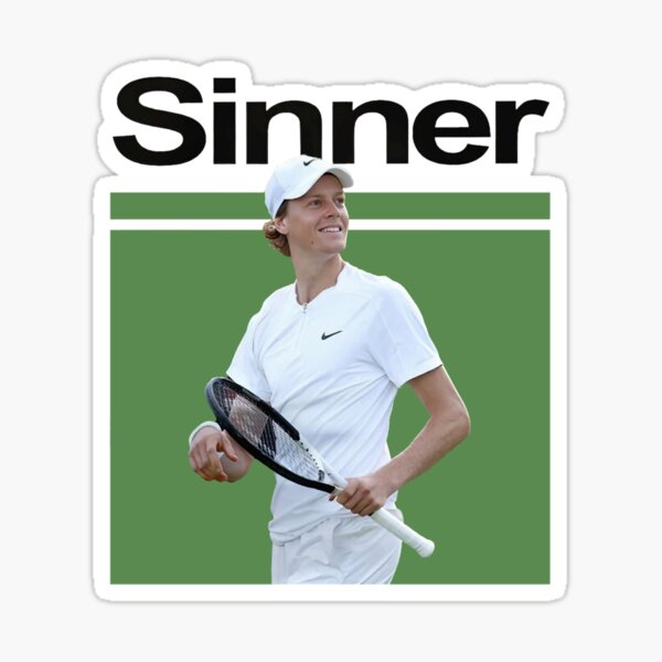 "Jannik Sinner Poster, Tennis Digital" Sticker for Sale by Alek ...