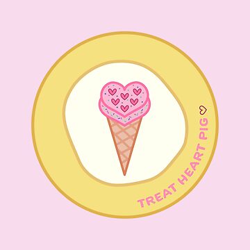 "Treat Heart Pig Caring Cousin Badge " Essential T-Shirt for Sale by ...