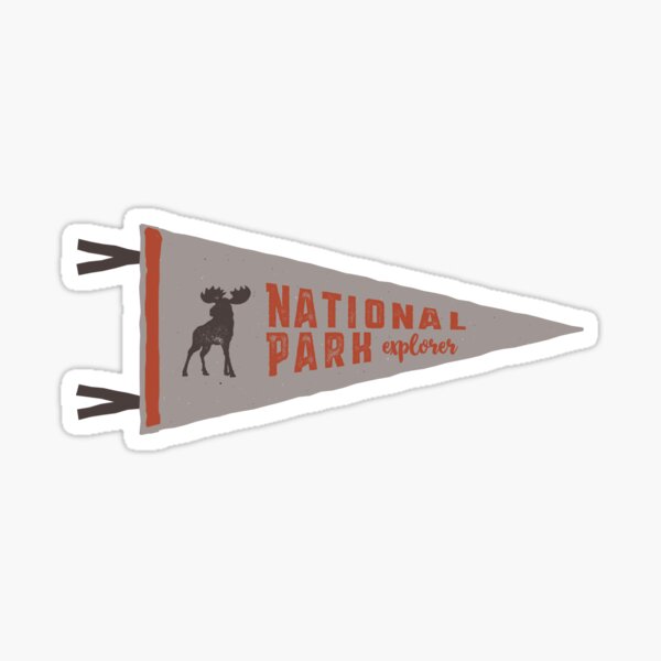 "National Park Explorer" Sticker by roamfree | Redbubble