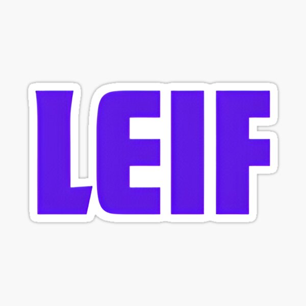 "Leif, name, color art" Sticker for Sale by Lifelovepositiv | Redbubble