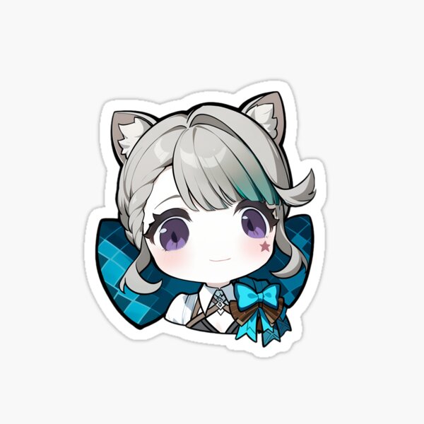 "Lynette Wide Face Meme | Genshin Impact" Sticker for Sale by Shixbt ...