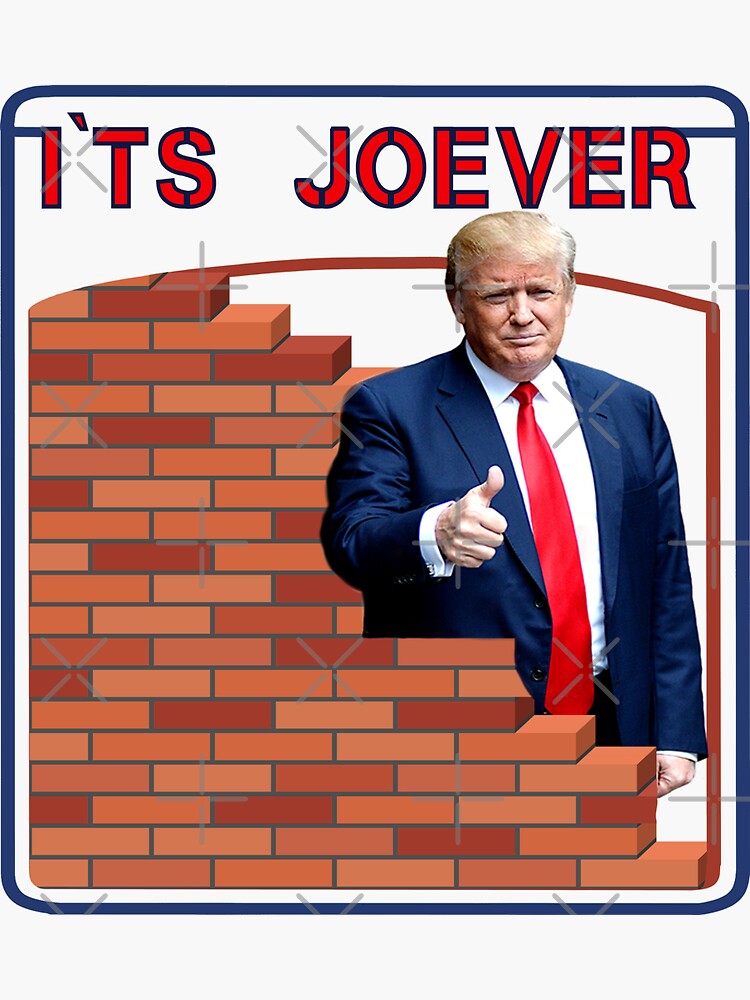 "Donald Trump Wall Meme" Sticker for Sale by Eolithic | Redbubble