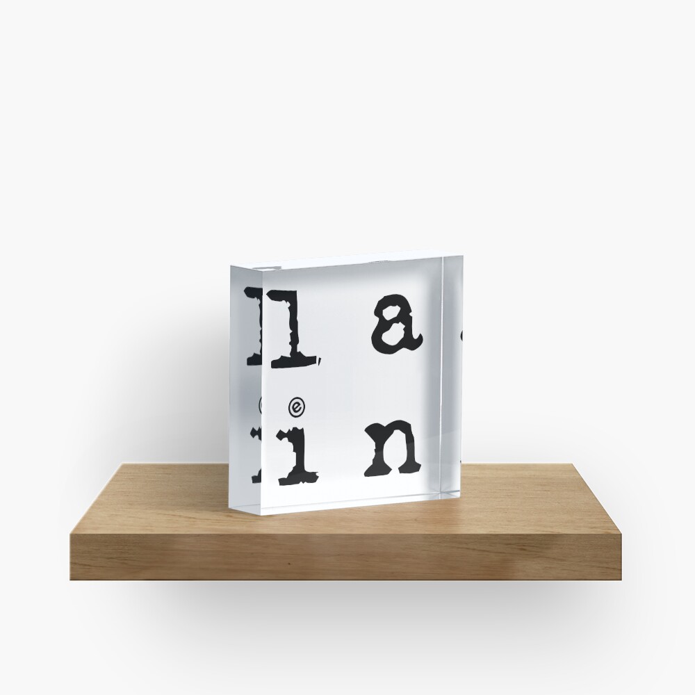 "Lain (letters sticker)" Sticker for Sale by Wired-7 | Redbubble