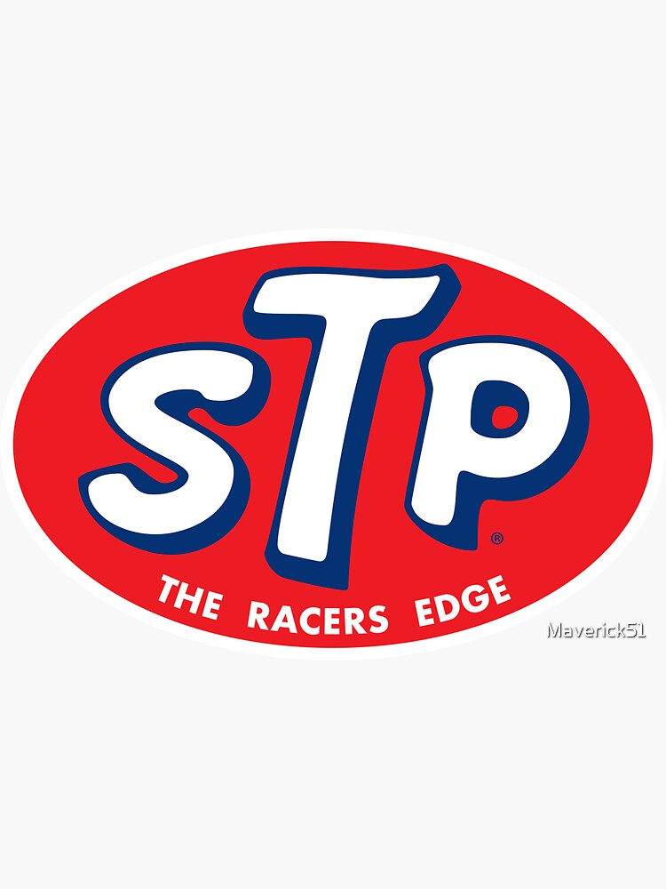 "STP Motor Oil – THE RACERS EDGE – 1960–1970s Vintage Logo" Sticker for Sale by Maverick51 ...