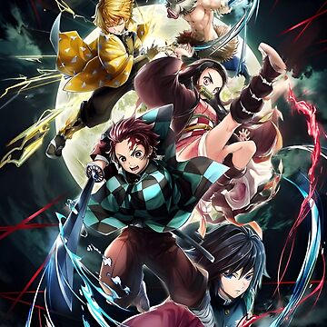 "Demon Slayer Kimetsu no Yaiba Demon Slayer - Cover image" Art Print ...