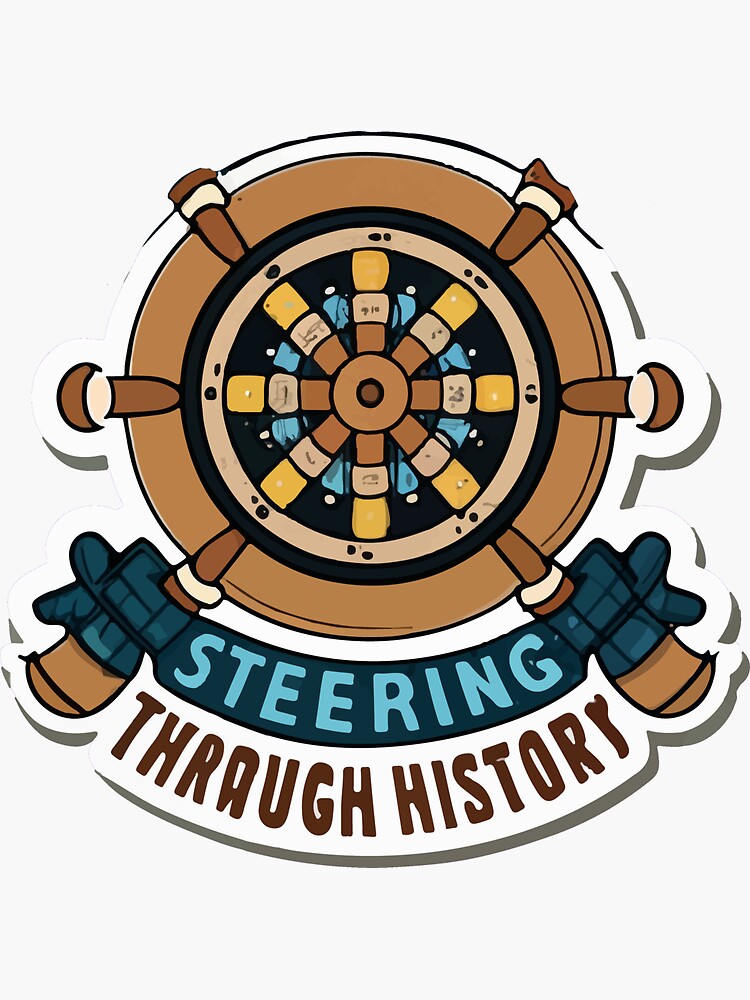 "Steering Through History - Maritime Crest" Sticker for Sale by ...
