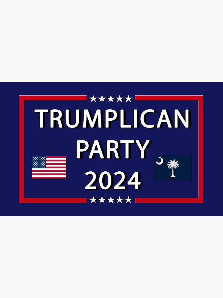 "SOUTH CAROLINA, Trumplican Party Logo 2024 featuring South Carolina ...