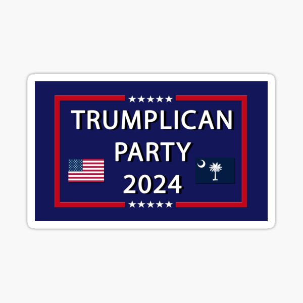 "SOUTH CAROLINA, Trumplican Party Logo 2024 featuring South Carolina ...