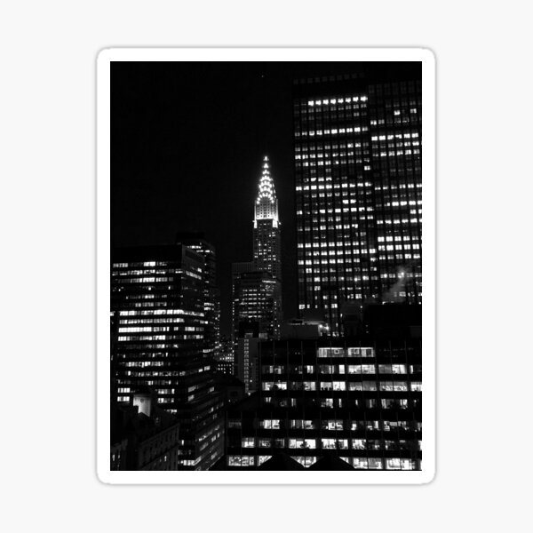 "Chrysler Building from the Waldorf V " Sticker for Sale by bobmeyers ...