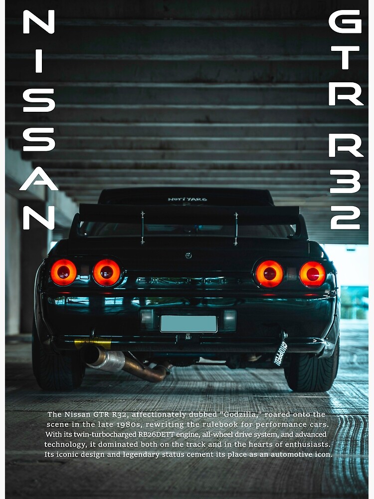 "Nissan Skyline R32 " Poster for Sale by CarPosterHeaven | Redbubble