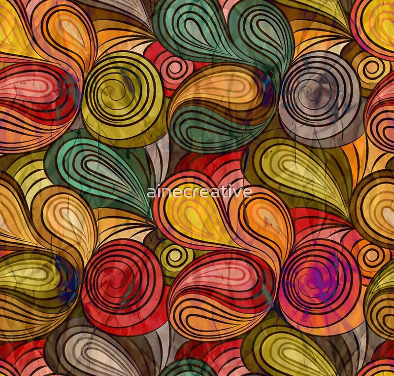 "Spiral Fold Pattern" by ainecreative | Redbubble