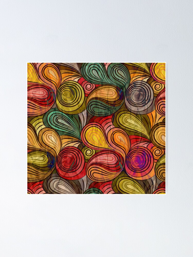 "Spiral Fold Pattern" Poster by ainecreative | Redbubble