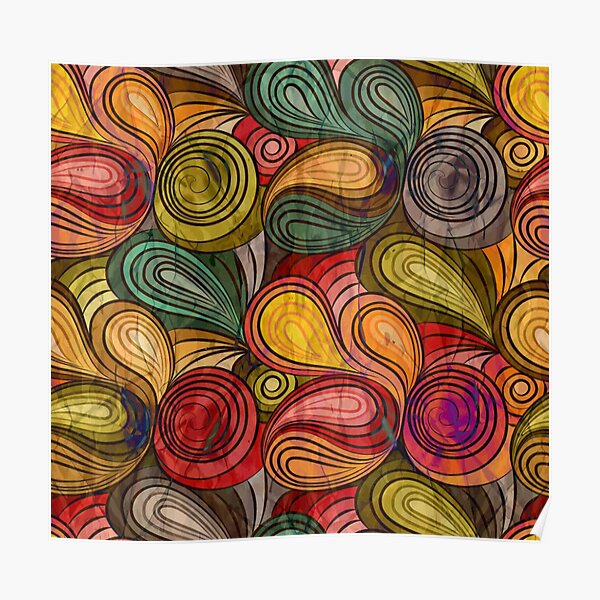 "Spiral Fold Pattern" Poster by ainecreative | Redbubble