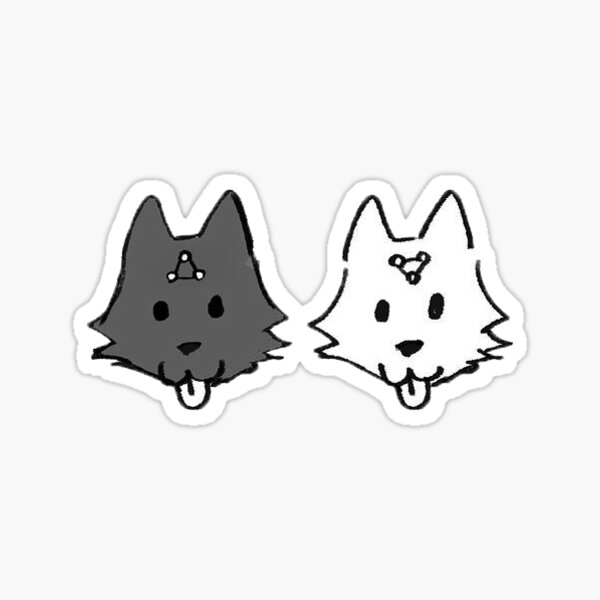 "Divine dogs" Sticker for Sale by MarciaGfxt | Redbubble
