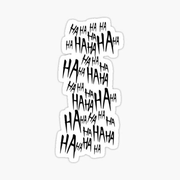 "Hahaha" Sticker for Sale by NixTap | Redbubble