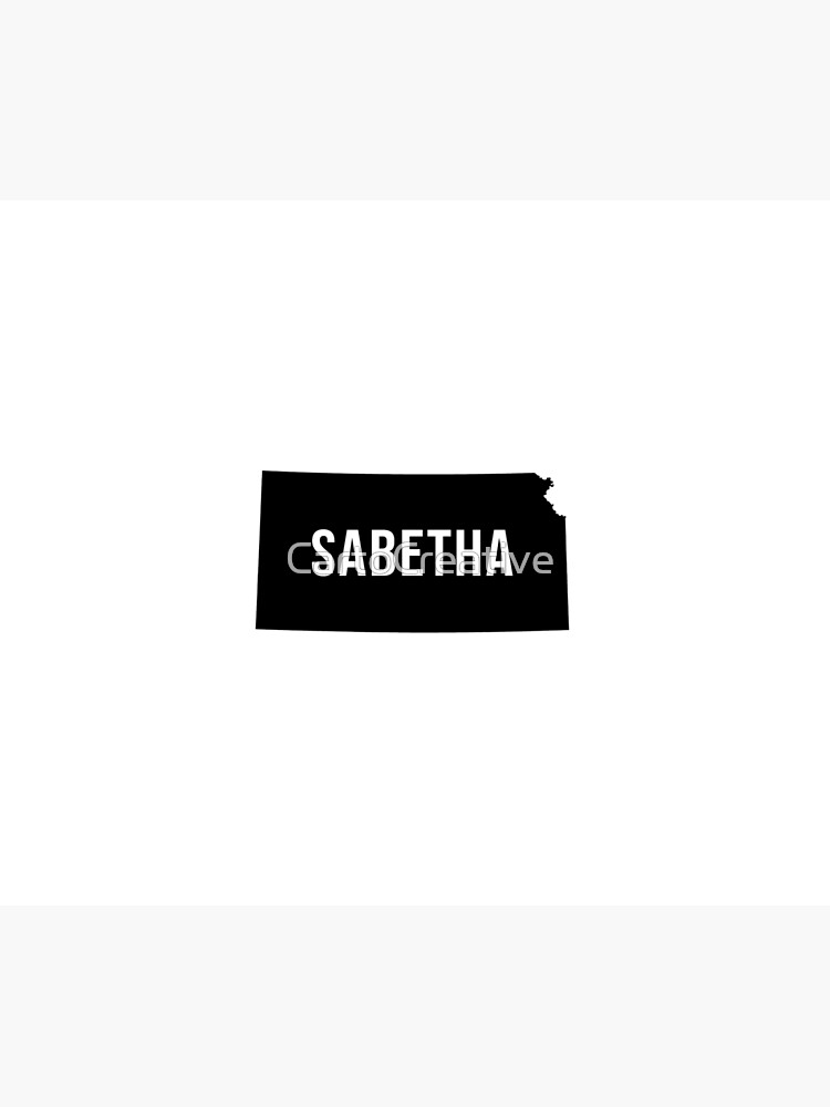 "Sabetha, Kansas Silhouette" Poster for Sale by CartoCreative | Redbubble