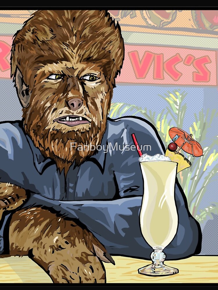 "Ah-woooo. Werewolf drinking a pina colada" iPhone Case for Sale by ...