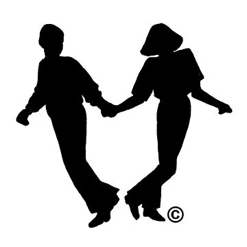 "Shag Dancers by Becky Stowe" Sticker for Sale by Susan Lolley | Redbubble