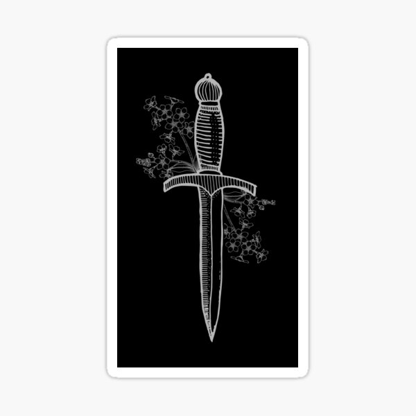 "Powerless Lauren Roberts Dagger Minimalist" Sticker for Sale by Ryann ...