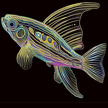 "Zebrafish colorful" Sticker for Sale by BarabArtistry | Redbubble
