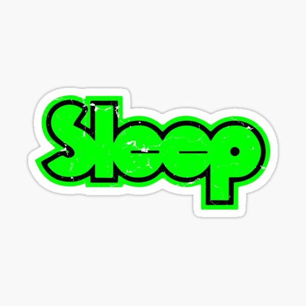 "Sleep Band" Sticker for Sale by xxDAMNxx | Redbubble