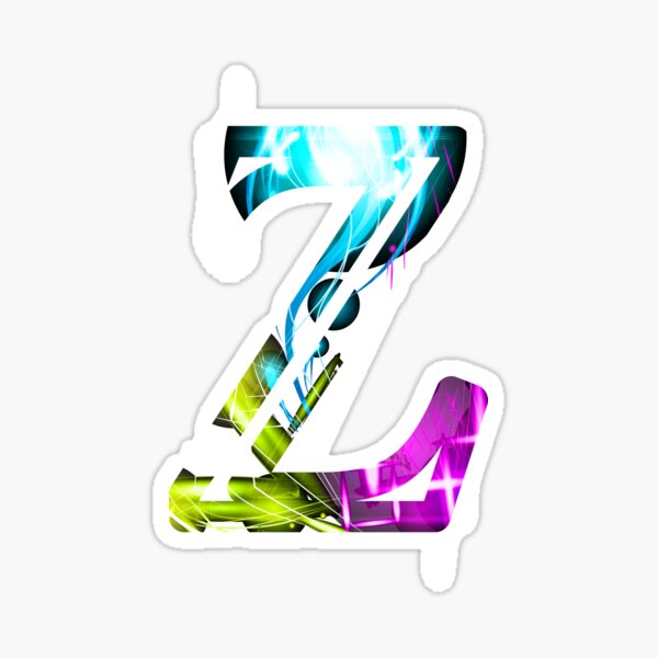 "Letter Z" Sticker by shinevideo | Redbubble