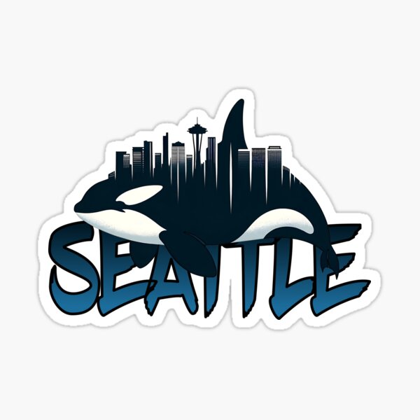 "Seattle Orca" Sticker for Sale by idealaction | Redbubble
