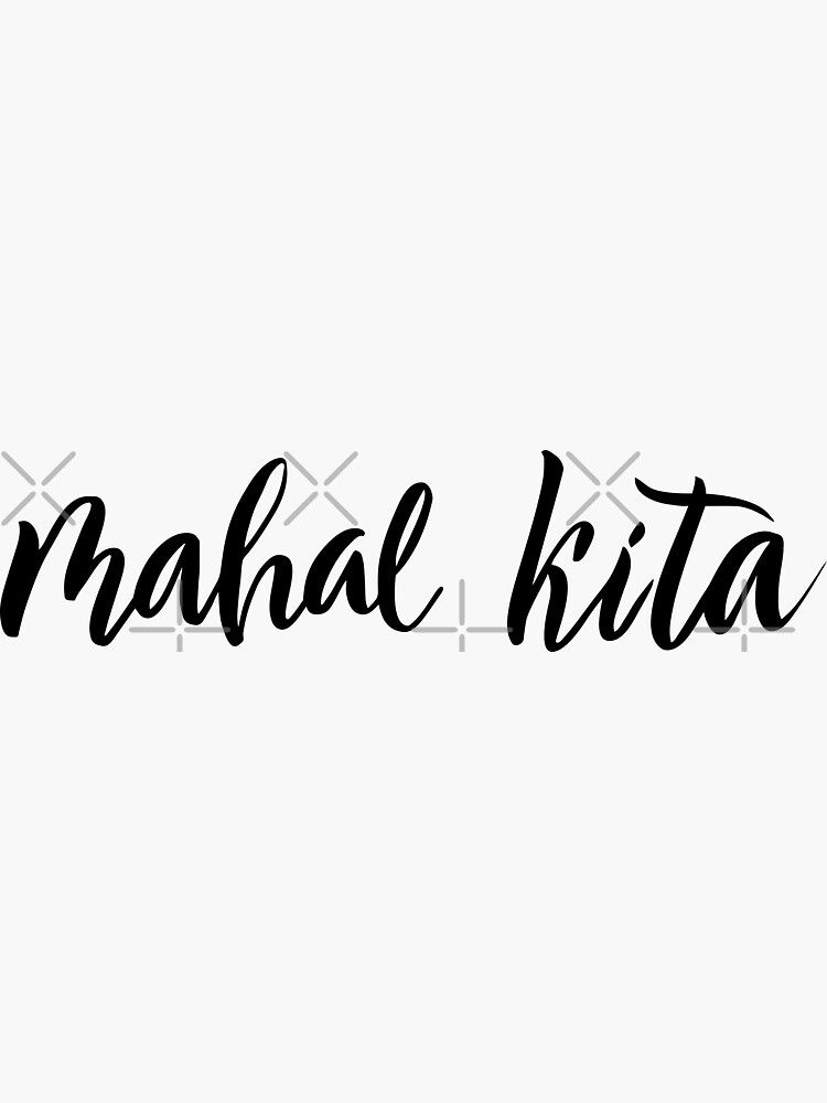 "mahal kita" Sticker by PineLemon | Redbubble