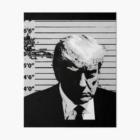 " Official Trump Mugshot Real Trump Mugshot" Art Board Print by ...