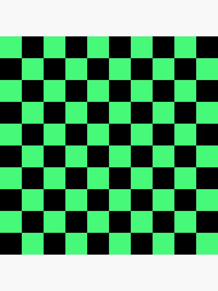 "Black and Green Checkerboard Pattern" Sticker for Sale by Lainey1978 ...