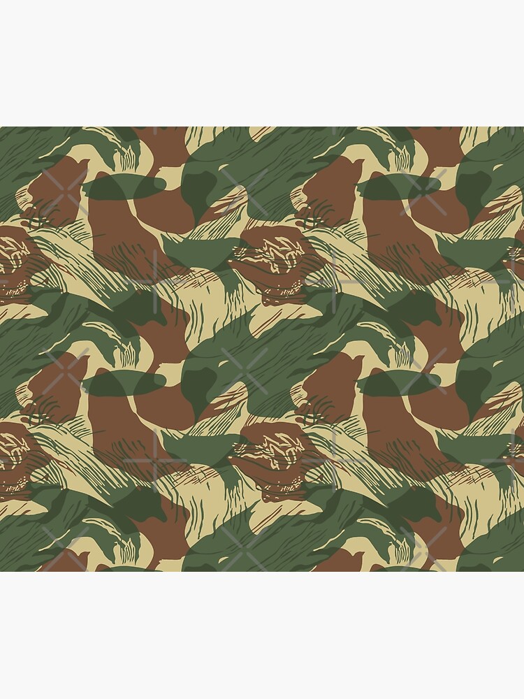 "Rhodesian Brush Stroke Camouflage" Throw Blanket for Sale by Britkek ...
