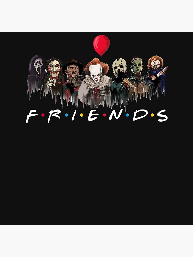 "Halloween Horror Movie Killers Scary Friends" Poster for Sale by ...